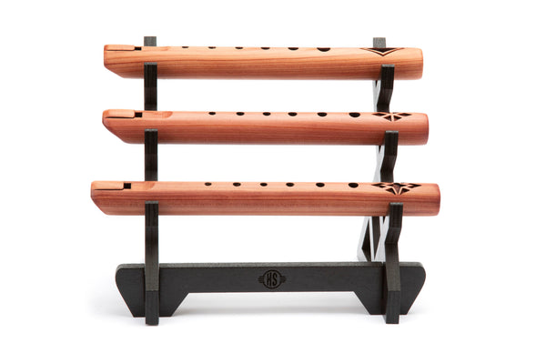 High Spirits Triple Mini Flute Stand - High Spirits Flutes
